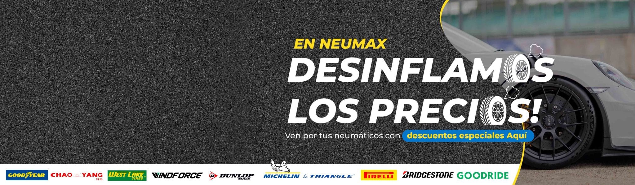 Cambia tus neumáticos con Neumax, Envíos Gratis a todo Chile